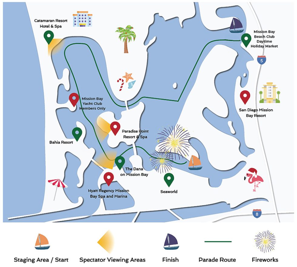 Mission Bay Boat Parade 2024 in San Diego